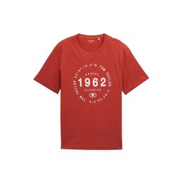 Tom Tailor T-Shirt Herren Größe M rot / weiß