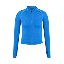 Smilodox Trainingsjacke Revia Full Zip Damen Gr&ouml;&szlig;e L blau
