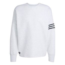 adidas originals Sweatshirt 'Neuclassics' Herren Größe XL hellgrau / schwarz
