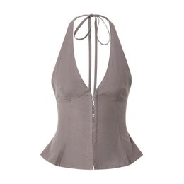 WEEKDAY Top 'Faline' female Grey size 38