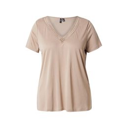 Vero Moda Curve T-Shirt 'VMCSAVANNAH' Damen Gr&ouml;&szlig;e L dunkelbeige