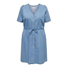 Only Carmakoma Kleid Damen Größe 46 blue denim Winterkleid