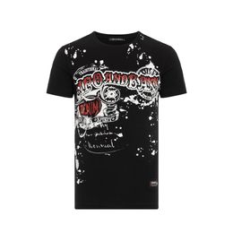 Cipo & Baxx CIPO & BAXX T-Shirt Herren Gr&ouml;&szlig;e L rot / schwarz / wei&szlig;