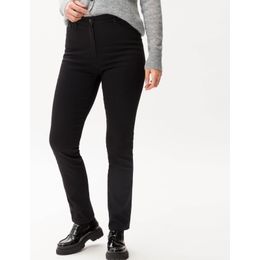 Raphaela by Brax Damen Five-Pocket-Hose Style INA FAY BLACK, schwarz, Gr. 36