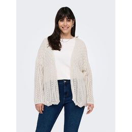 Only Carmakoma Cardigan in Creme - 32% | Größe L-50/52 | Damen-pullover-cardigans