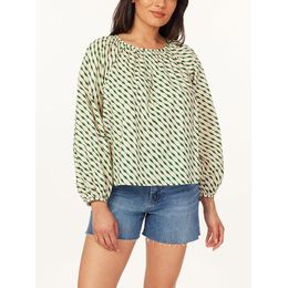 Scotch & Soda Scotch & Soda Bluse in Beige/ Gr&uuml;n - 63% | Gr&ouml;&szlig;e XL | Damen-blusen