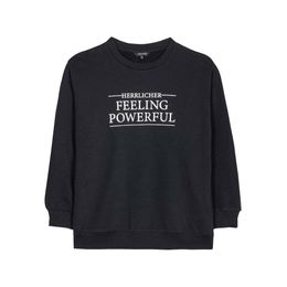 Herrlicher Sweatshirt in Schwarz - 62% | Gr&ouml;&szlig;e XL | Damen-sweatshirts-jacken