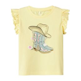 name it Shirt "Hadia" in Gelb/ Bunt - 42% | Gr&ouml;&szlig;e 104 | Kinder-oberteile
