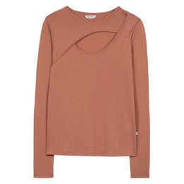 Herrlicher Longsleeve in Hellbraun - 70% | Gr&ouml;&szlig;e XL | Damen-tops