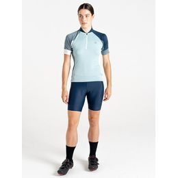 Dare 2b Fahrradtrikot "Flutter Jersey" in Hellblau/ Dunkelblau - 71% | Gr&ouml;&szlig;e 34 | Damen-outdoor-tops-shirts
