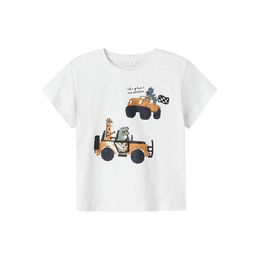 name it Shirt "Huggi" in Wei&szlig;/ Bunt - 32% | Gr&ouml;&szlig;e 98 | Kinder-oberteile