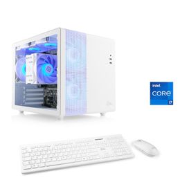 CSL PC »Cube V24163« weiß Inkl. Maus, Tastatur, WLAN-Karte