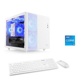 CSL PC »Cube V24159« weiß Inkl. Maus, Tastatur, WLAN-Karte