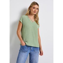 Street One Shirttop mit Struktur soft jade green 42 42 T-Shirt von Street One
