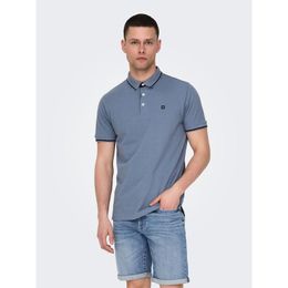 Only & Sons ONLY & SONS Poloshirt »ONSFLETCHER SLIM SS POLO NOOS« Flint Stone S S Ideal für den Sommer: Kurzarm und Rundhalsausschnitt für optimale Luftigkeit