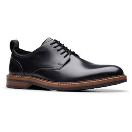 Clarks Schnürschuh »Alwin Lace« Business Schnürschuh mit Anziehlasche schwarz 42 42 Eleganter Schnürschuh für festliche Anlässe oder Büro