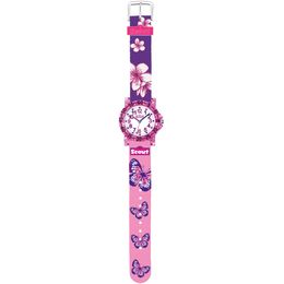 Scout Kinder Quarzuhr "The IT-Collection", bunt, Armbanduhren, Armbanduhr, Kinderuhr, Mädchen, Blumen, Schmetterlinge, Geschenk