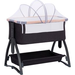 fillikid Baby Beistellbett "Scandic", grau, Polyester, Babybetten