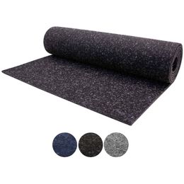 Nadelvliesteppich "TURBO, Made in Belgium", B : 200cm 1 Stk., 5mm, 15 qm qm, L: 750cm, grau, PRIMAFLOR-IDEEN IN TEXTIL, Teppiche, robust und