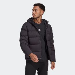 Herren Outdoorjacke "HELIONIC HO JKT", schwarz, Gr. L, adidas Sportswear, clean, Obermaterial: 100% Polyester. Füllung: 80% Entendaune, 20% Federn.