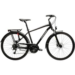 KROSS Trekkingrad "Trekkingrad Trans 4.0 schwarz 21 Gänge", 48cm, 28 Zoll (71,12cm) hinten: 28 Zoll (71,12cm), schwarz, Fahrräder
