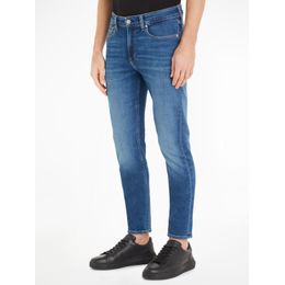 Herren Slim-fit-Jeans "SLIM TAPER", blau, Gr. 40, Calvin Klein Jeans, unifarben, Denim/Jeans, Obermaterial: 89% Baumwolle, 9% Polyester, 2% Elasthan,