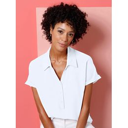 Classic Basics Damen Kurzarmbluse, beige, Gr. 54, unifarben, 100% Viskose, Blusen