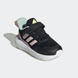 Mädchen Sneaker "FORTARUN 2.0 KIDS", adidas Sportswear, Gr. 24core schwarz, clear pink, bliss lila, Synthetik, Textil, Schuhe, für Kinder