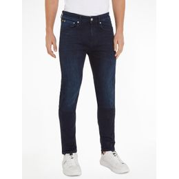 Herren Skinny-fit-Jeans "SKINNY", blau, Gr. 32, Calvin Klein Jeans, Denim/Jeans, Obermaterial: 92% Baumwolle, 6% Elastomultiester, 2% Elasthan,