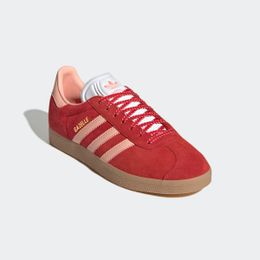 Sneaker "GAZELLE", adidas originals, Gr. 38, rot, Leder, Synthetik, Schuhe