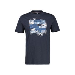 Lerros T-Shirt mit sommerlichem Brustprint Herren Gr&ouml;&szlig;e L navy