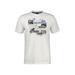 Lerros T-Shirt mit sommerlichem Brustprint Herren Gr&ouml;&szlig;e XXL wei&szlig;