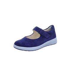 Ganter Ballet Flats with Strap 'Gerda' female Blue size 7