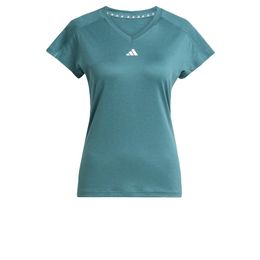 adidas Performance Funktionsshirt 'Train Essentials' Damen Gr&ouml;&szlig;e XXXL/4XL petrol / wei&szlig;