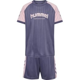Hummel Trainingsanzug Jungen Gr&ouml;&szlig;e 122/128 violettblau / helllila