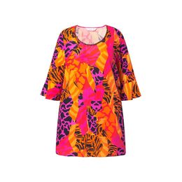 MIAMODA Tunika Damen Gr&ouml;&szlig;e 7XL navy / lila / mandarine / koralle / pitaya