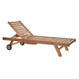Solseng DKD Home Decor Braun Mit Rädern Teakholz (200 x 65 x 36 cm)