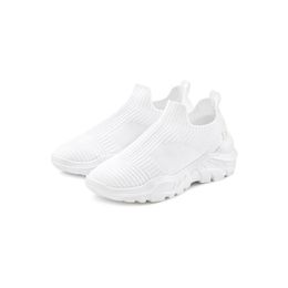Lascana Sneaker 'Slip-On-Sneaker,' wei&szlig; Gr. 37 f&uuml;r Damen