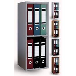Vcm Holzregal stehend platzsparender Aktenschrank Ma&szlig;e ca. H. 72 x B. 34 x T. 30 cm Elegantes Regal stehend B&uuml;roregal &ndash; Offas 2f