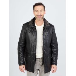 Lederjacke JCC "JCC-09-703", Herren, Gr. 58, schwarz, Obermaterial: 100% Lammleder; Futter: 100% Baumwolle; &Auml;rmelfutter: 100% Polyester, Jacken