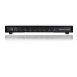 Digitus DS-43302 8 Port HDMI-Splitter Metallgeh&auml;use, Ultra HD-f&auml;hig, mit Aluminiumgeh&auml;use, LED-Anzeige 1920 x 1200 Pixel Schwarz