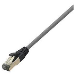 LogiLink CQ8032S RJ45 Netzwerkkabel, Patchkabel CAT 8.1 S/FTP 1.00 m Hellgrau Halogenfrei 1 St.