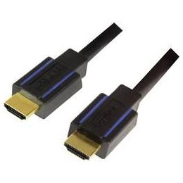 LogiLink HDMI Anschlusskabel HDMI-A Stecker, HDMI-A Stecker 3.00 m Schwarz CHB005 4K UHD HDMI-Kabel