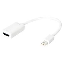 LogiLink CV0036B Adapter [1x Mini-DisplayPort Stecker - 1x HDMI-Buchse] Wei&szlig; 15.00 cm