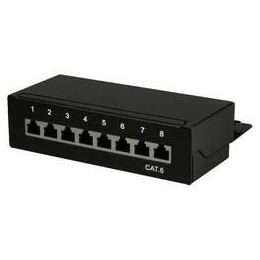 LogiLink NP0017B 8 Port Patch-Panel CAT 6 1 HE