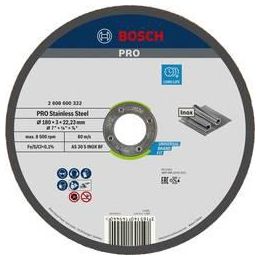 Bosch Accessories 2608600322 2608600322 Trennscheibe gerade 180 mm 1 St. Stahl