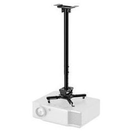 Neomounts CL25-550BL1 Beamer-Deckenhalterung Deckenhalter, H&ouml;henverstellbar, Rotierbar, Neigbar, Schwenkbar Boden-/Deckenabstand (max.): 114.5 cm Schwarz