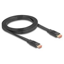 Delock HDMI Anschlusskabel HDMI-A Stecker 2 m Schwarz 81002 8K UHD, vergoldete Steckkontakte, eARC HDMI-Kabel