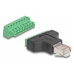 Delock RJ45 Netzwerk Adapter [1x RJ45-Stecker - 1x Schraubklemmen] 0.004 m