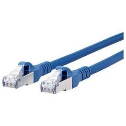 Metz Connect 1308451544-E RJ45 Netzwerkkabel, Patchkabel CAT 6a S/FTP 1.50 m Blau mit Rastnasenschutz 1 St.